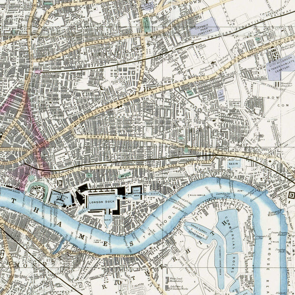 Whitbread's New Plan of London (1853) - Kite