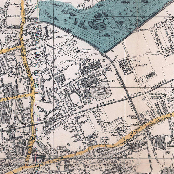 Smith's New Map of London (1860) - Kite