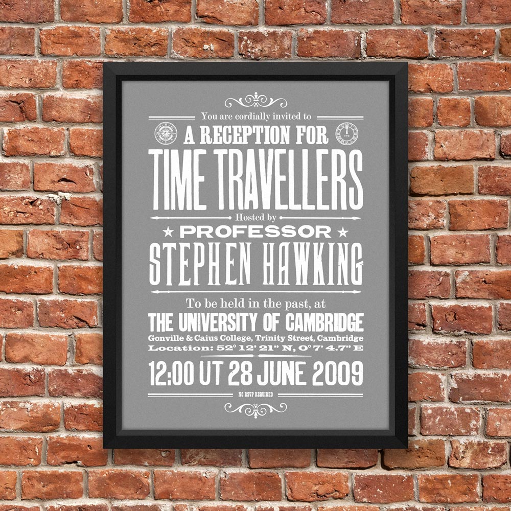 Stephen Hawking's Time Travellers Invitation: Open Edition - Kite