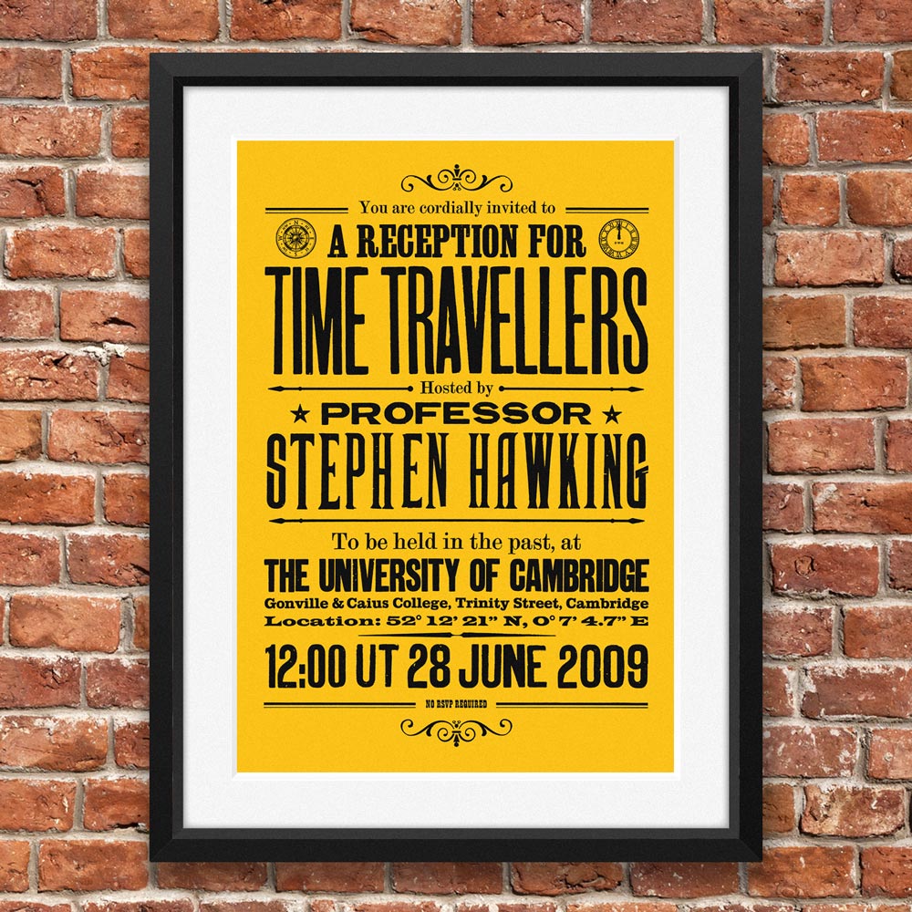 Stephen Hawking's Time Travellers Invitation: Open Edition - Kite