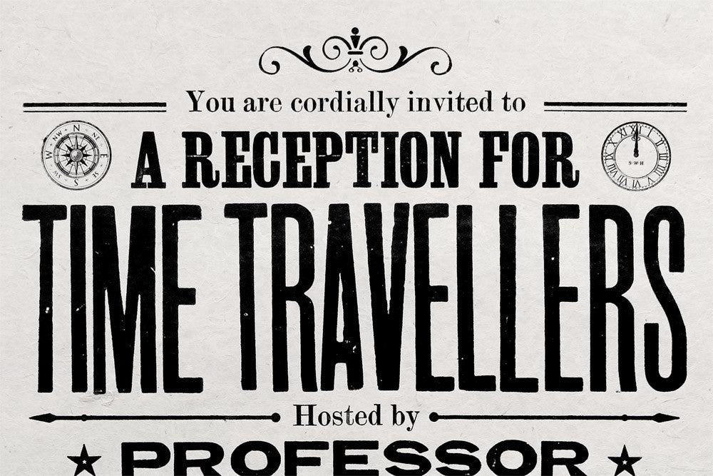 Stephen Hawking's Time Travellers Invitation: Limited Edition Print (h ...